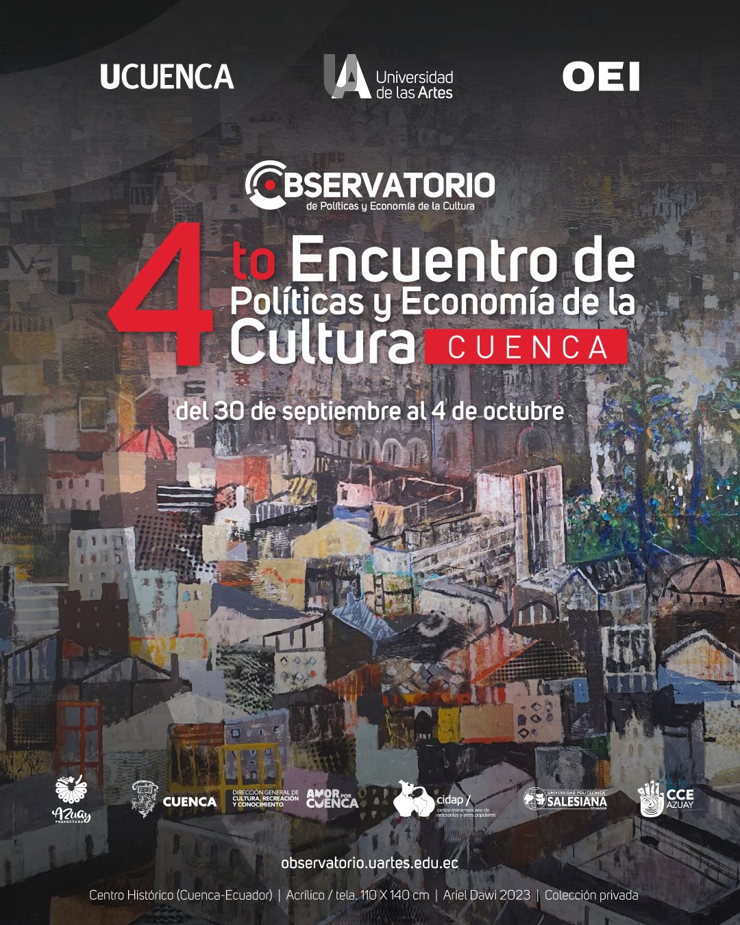 El 4to Encuentro de Políticas y Economía de la Cultura será a inicios ...